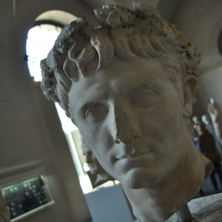 3D Printable Augustus with the Civic Crown [1] by Scan The World