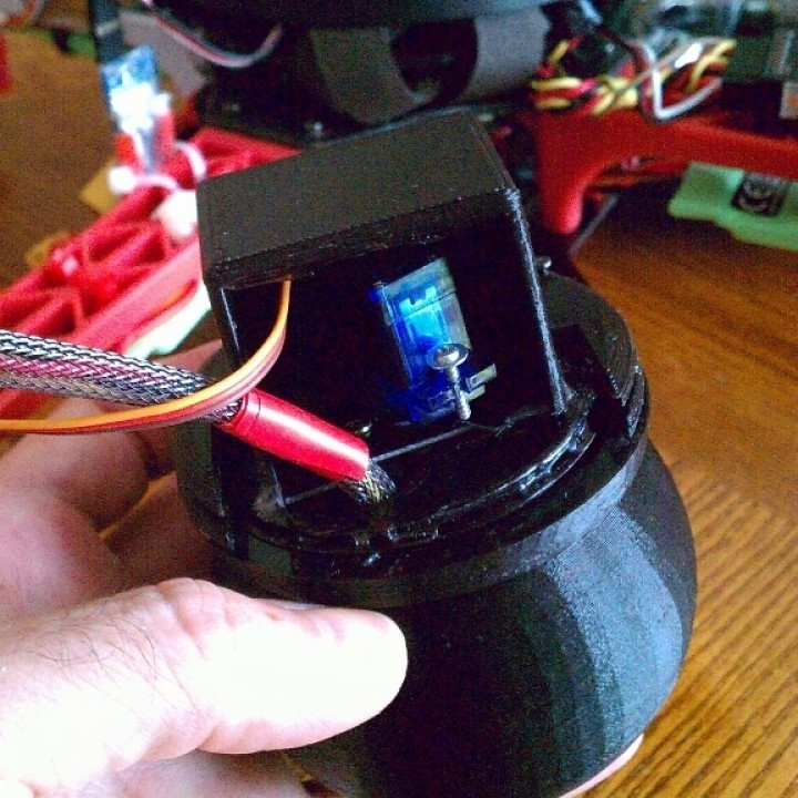 3D Printable Ball Turret - Board Camera Gimbal Enclosure by Brian Stott