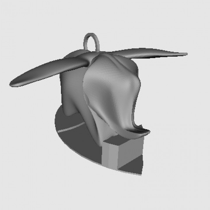 3D Printable Winged Zen Elephant by Brian Stott