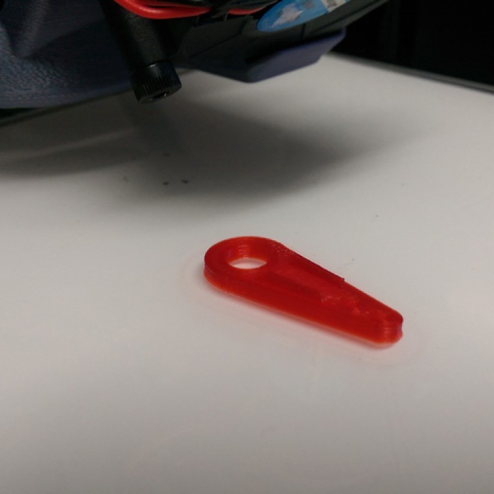 3D Printable HXT900 Long Throw Servo Arm by Amjad Syed