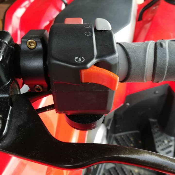 3D Printable START SWITCH BUTTON FOR ATV VEHICLE by Goran Arbanas