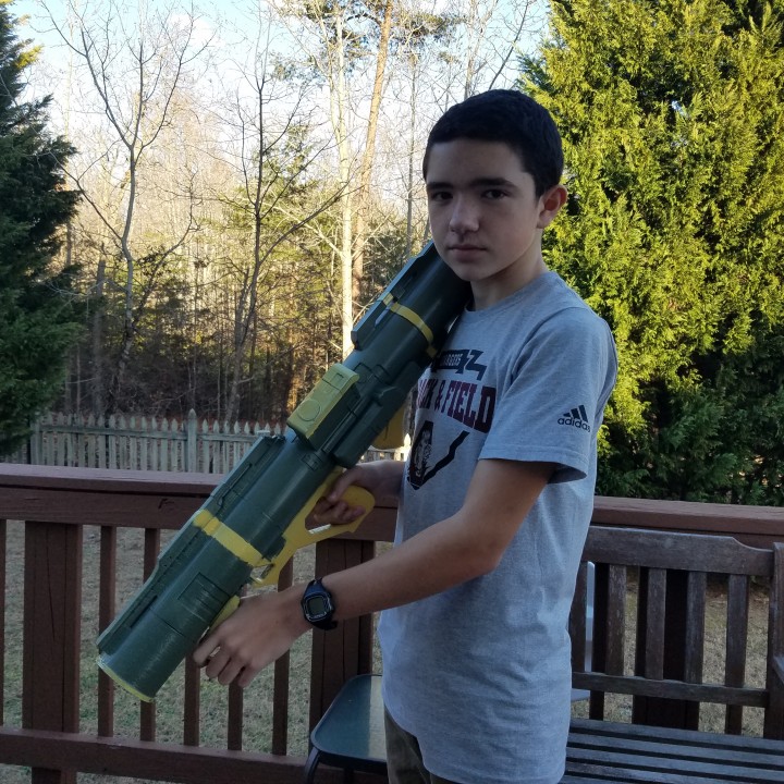 3D Printable Rocket Launcher-Halo 5 by T-E-C