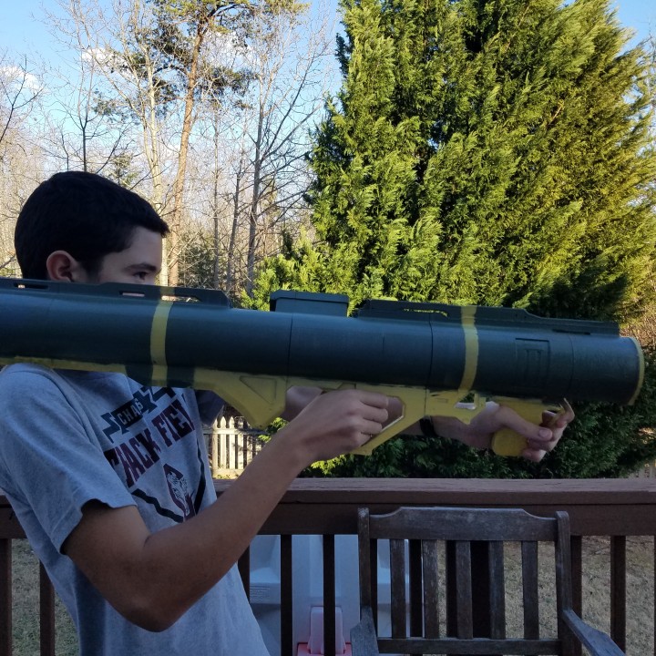3D Printable Rocket Launcher-Halo 5 by T-E-C