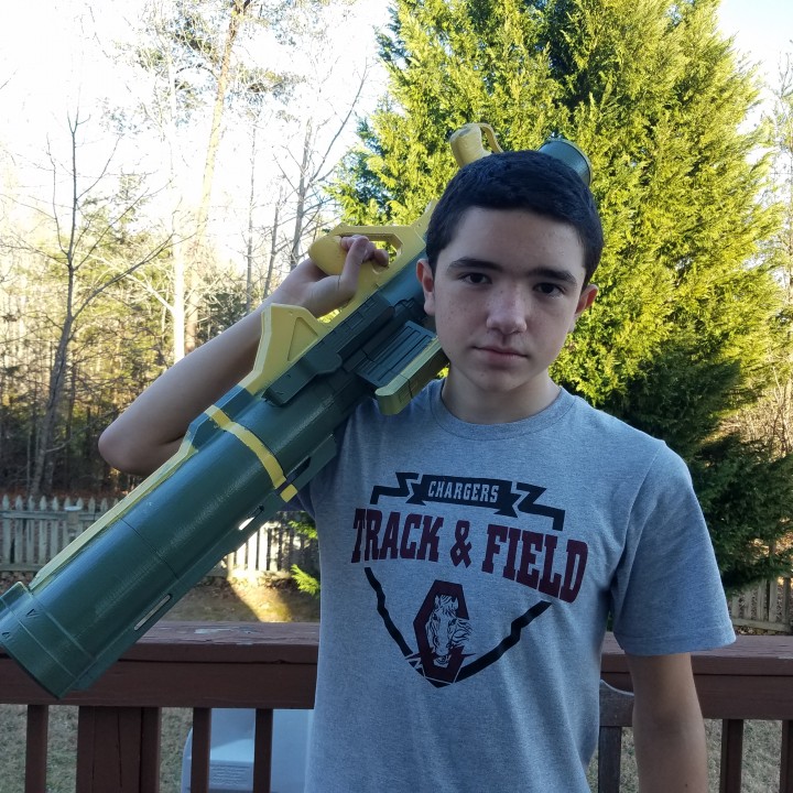 3D Printable Rocket Launcher-Halo 5 by T-E-C