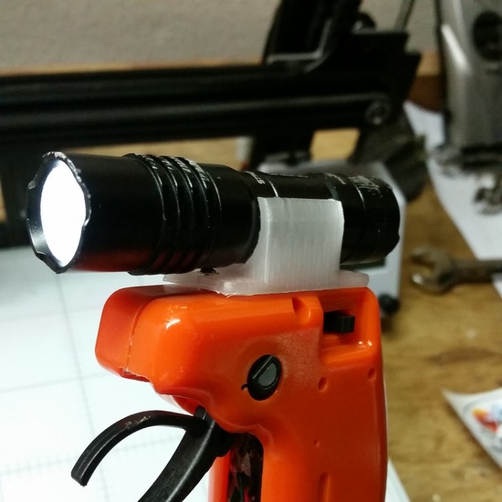 3D Printable Flashlight Mount for ProTac1L - quick mount/release by ...