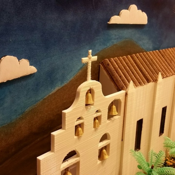 3D Printable Mission San Gabriel Archangel Project by Troy Peterson