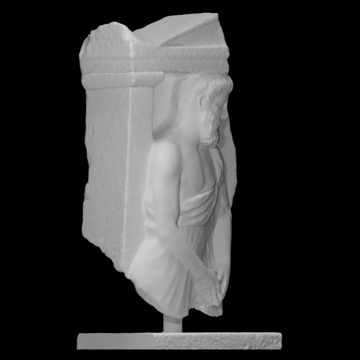 3D Printable Fragment of grave relief of Lamprocles by Scan The World