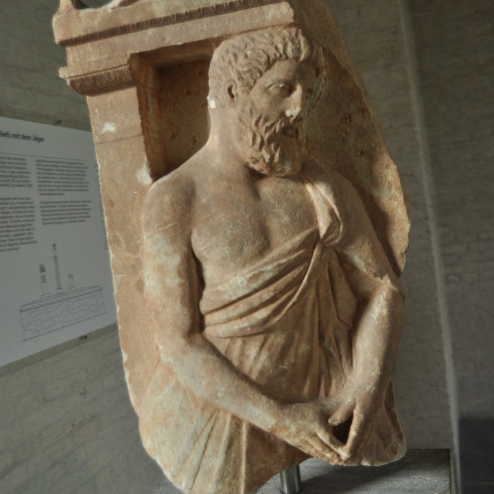 3D Printable Fragment of grave relief of Lamprocles by Scan The World