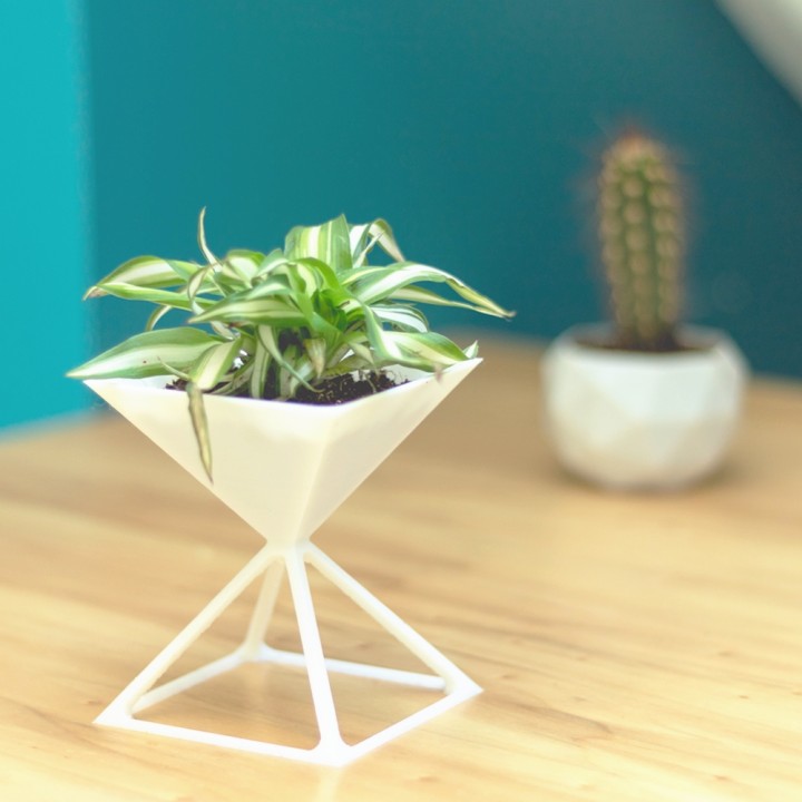 3D Printable Pyramid - Flower Pot by Clement C.