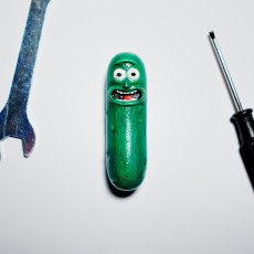 3D Printable Pickle Rick by 3D Print Guy