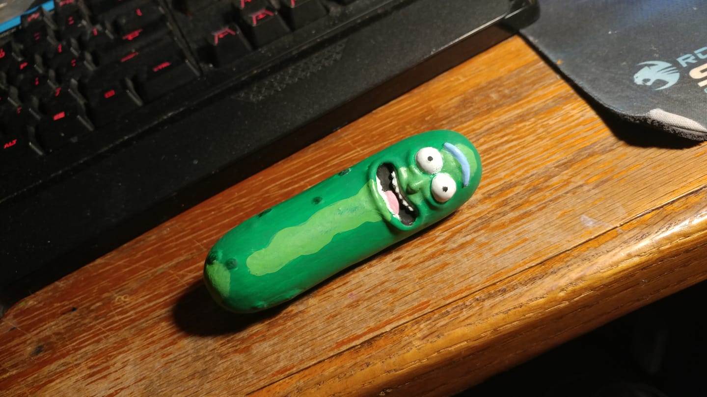 3D Printable Pickle Rick by 3D Print Guy