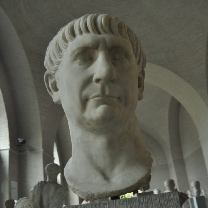 3D Printable Emperor Trajan by Scan The World