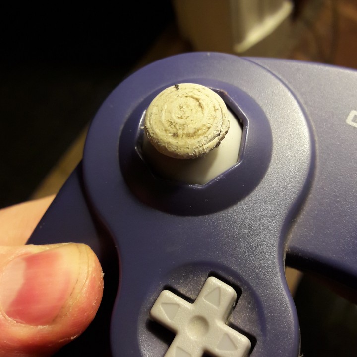 3D Printable Gamecube controller analog stick sleeve by Sascha Böse