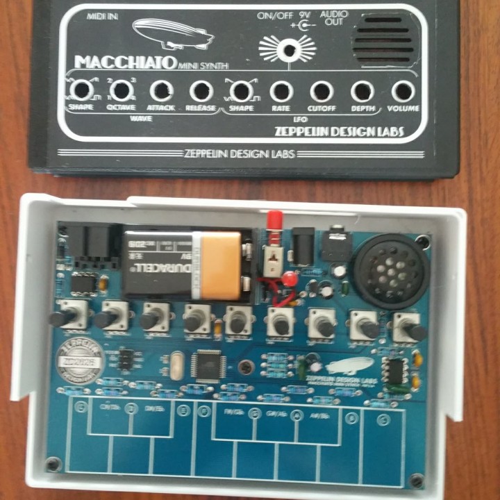 3D Printable MINI SYNTH CASE - MACCHIATO SYNTH KIT by John Hanson