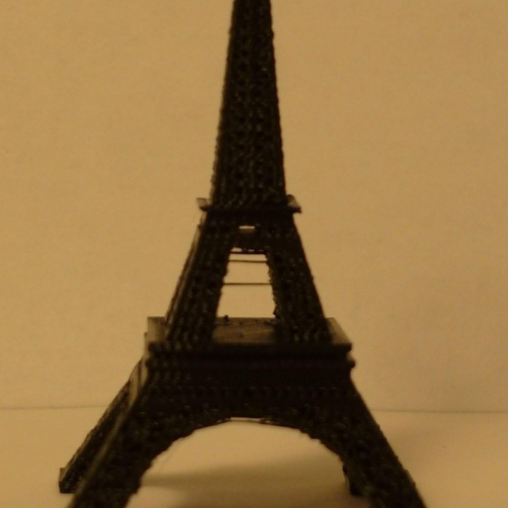 3D Printable Eiffel Tower - with clip by Guillaumeau Pierre