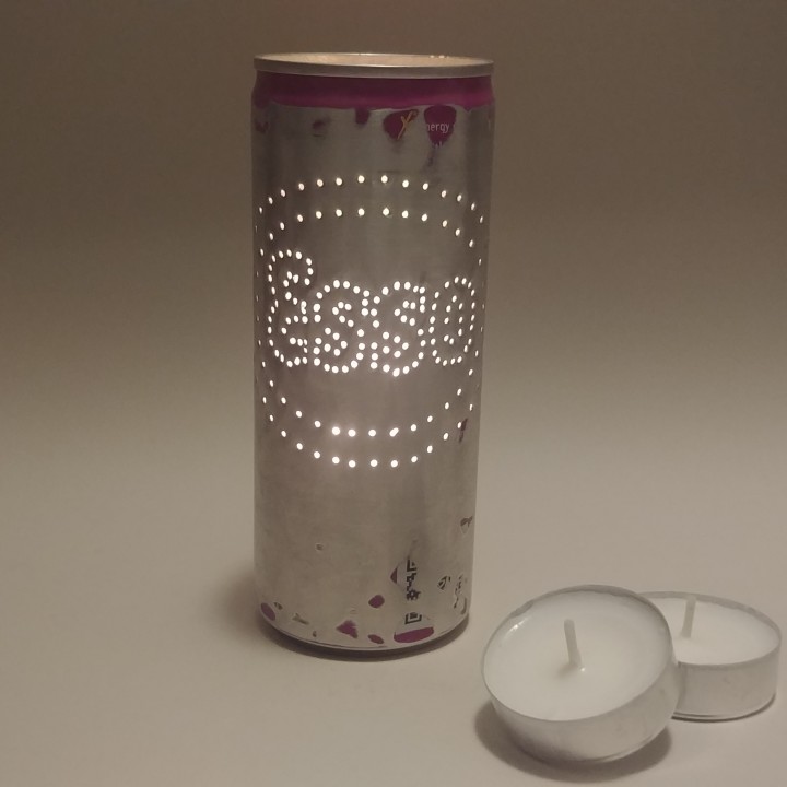3D Printable Soda Can Luminary by Ezra Kasten