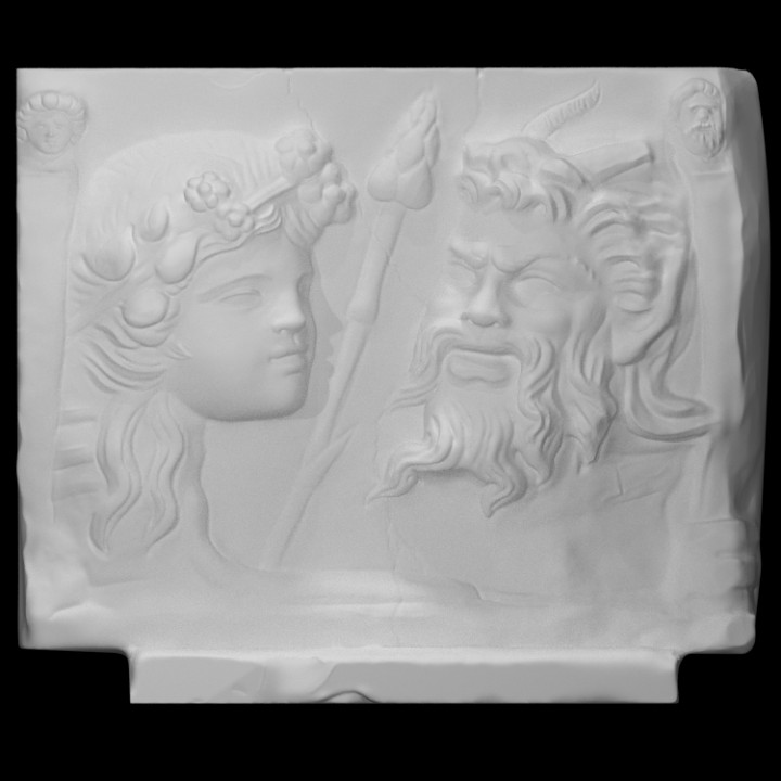 3D Printable Relief of masks by Scan The World