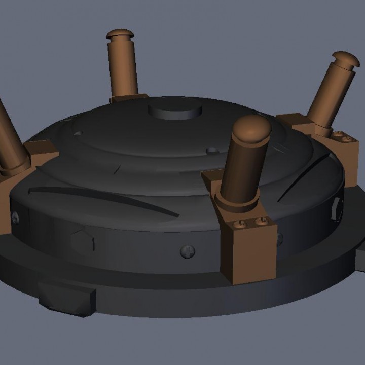 3D Printable Fallout 4 Plasma Mine by Mark Fluharty