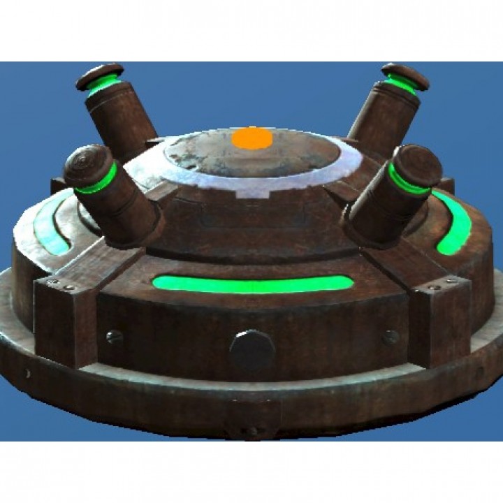 3D Printable Fallout 4 Plasma Mine by Mark Fluharty