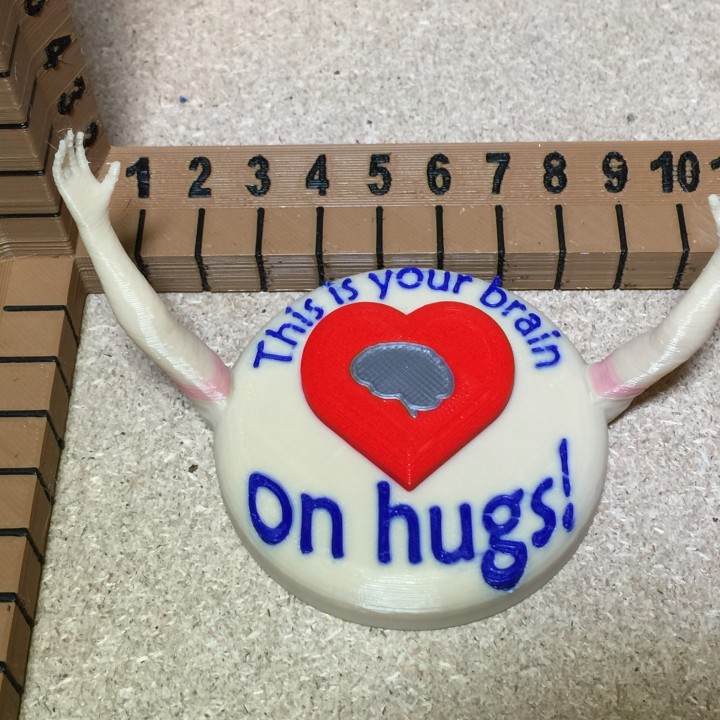 3D Printable Your Brain on Hugs by Star Labs 3D, LLC