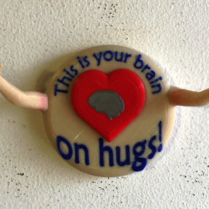 3D Printable Your Brain on Hugs by Star Labs 3D, LLC