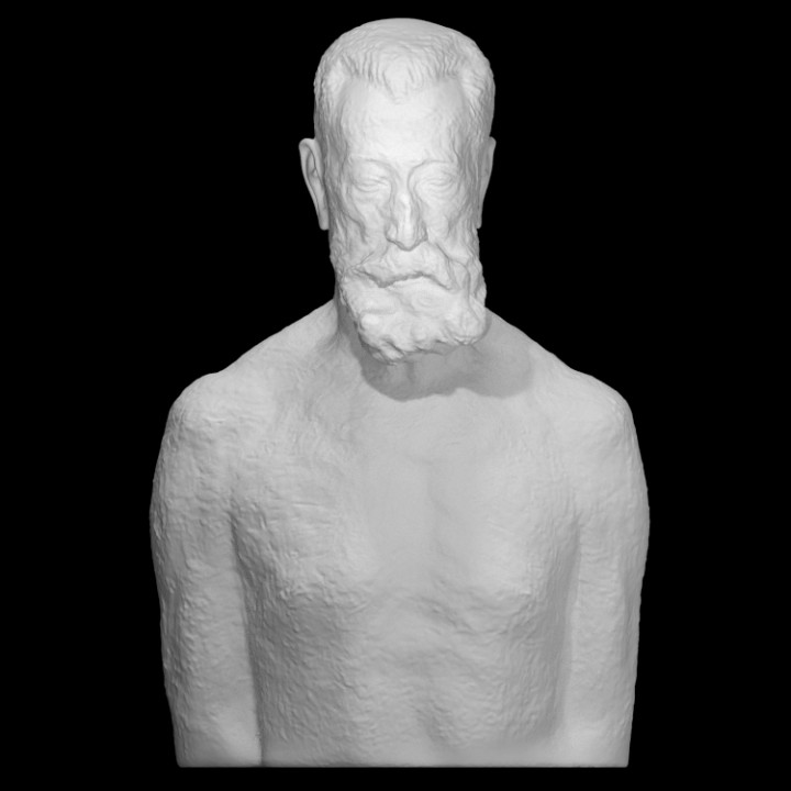 3D Printable Naked bust of Anatole France by Scan The World