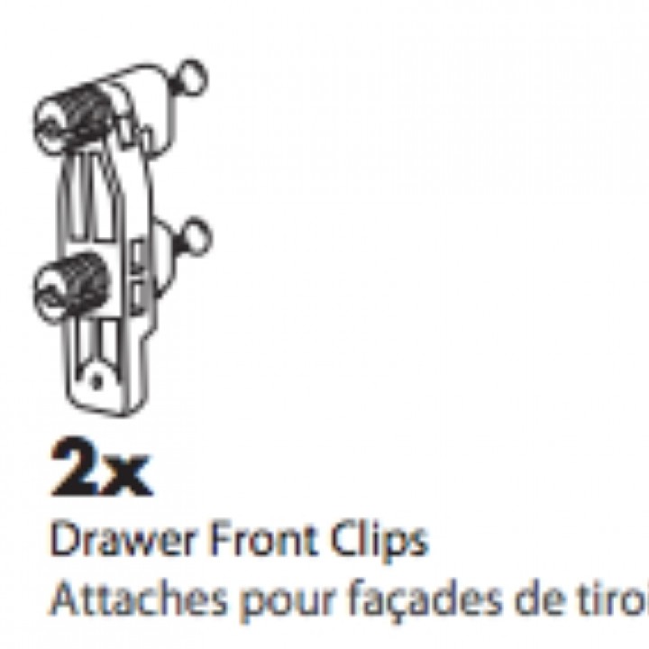 3D Printable Drawer Front Clip - Fabritec Base Cabinet Drawer (0317) by ...