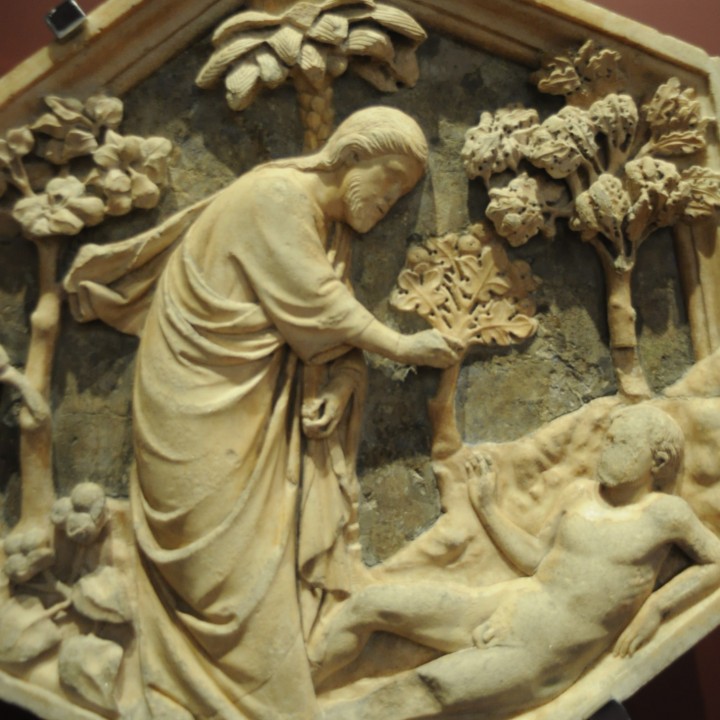 3D Printable God creating Adam by Scan The World