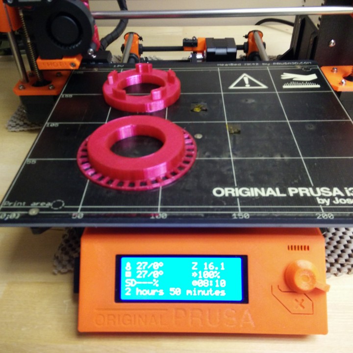 3D Printable Treadmill Timing Wheel by Aaron Rudloff