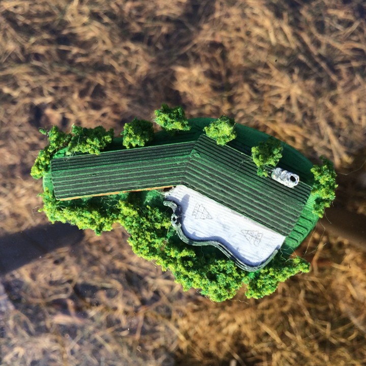 3D Printable Lake Cabin by MiniWorld3D