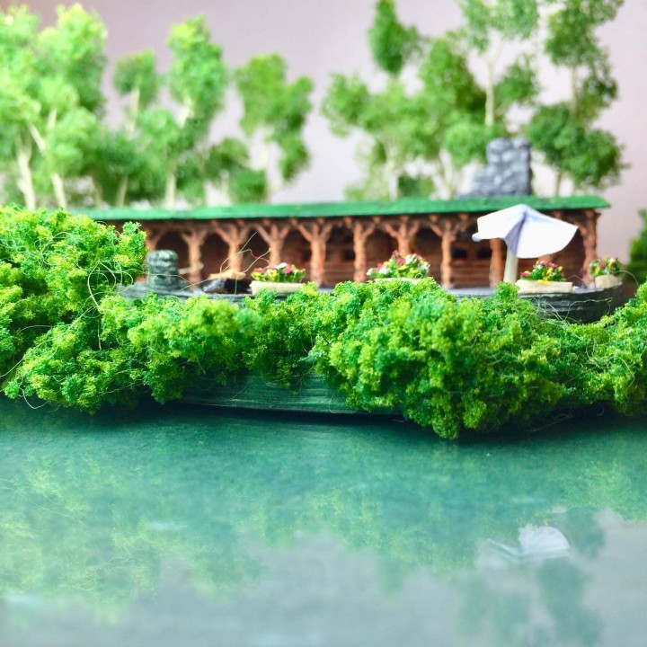 3D Printable Lake Cabin by MiniWorld3D