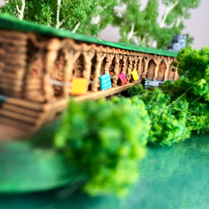 3D Printable Lake Cabin by MiniWorld3D