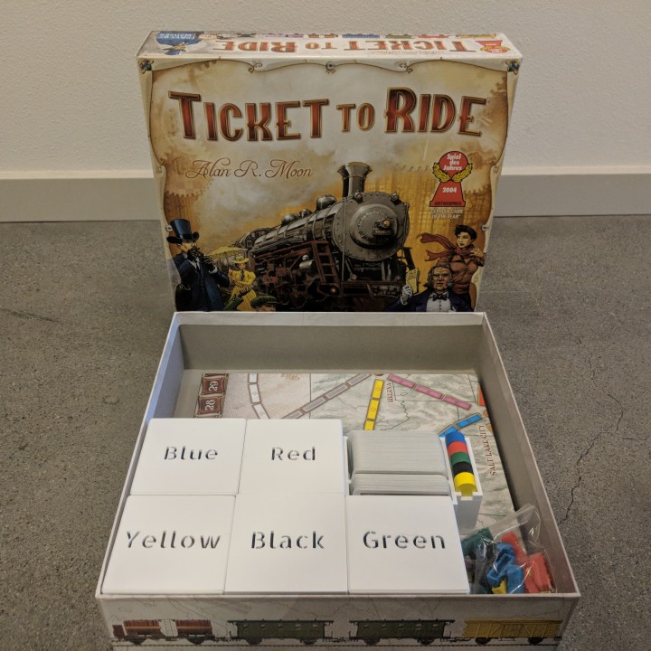 3D Printable Ticket To Ride by Brett McGinnis