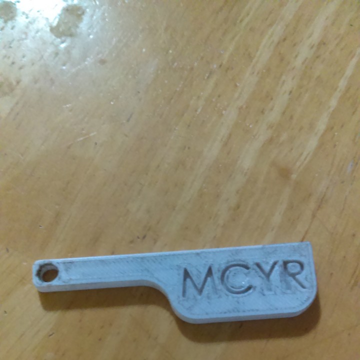 3D Printable mcyr keychain by RYAN CHRISTOPHER PISZ