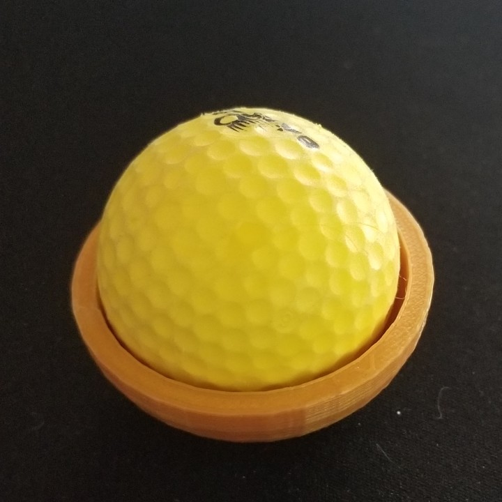 3D Printable Catapult head - Golf ball holder by Cutwow