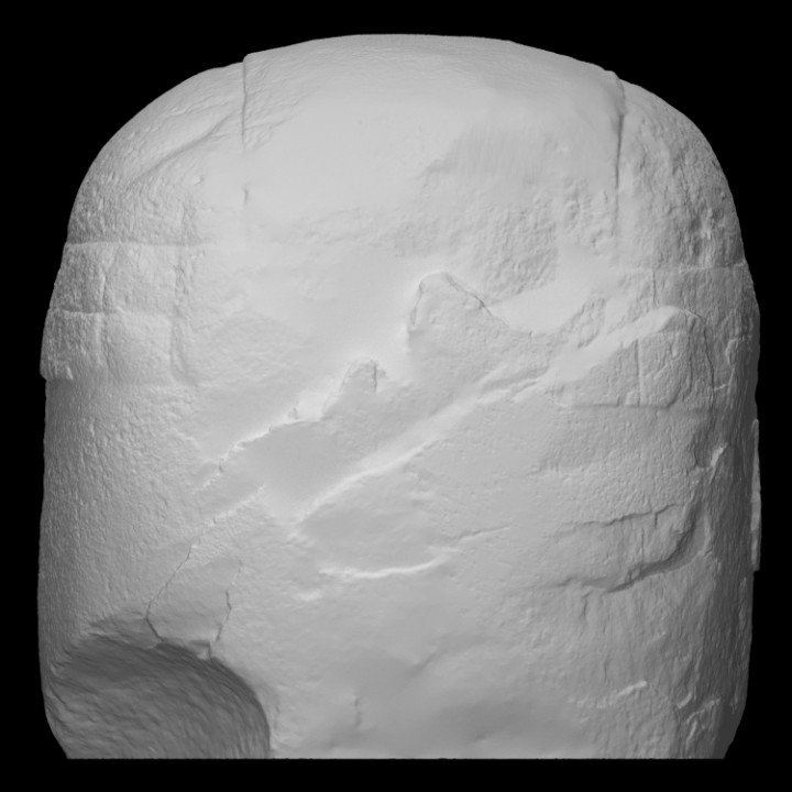 3D Printable Colossal Head Monument by Scan The World