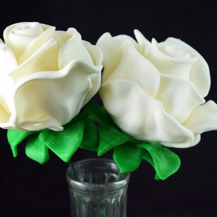 3D Printable Rose Blossom Tops by Tanya Wiesner