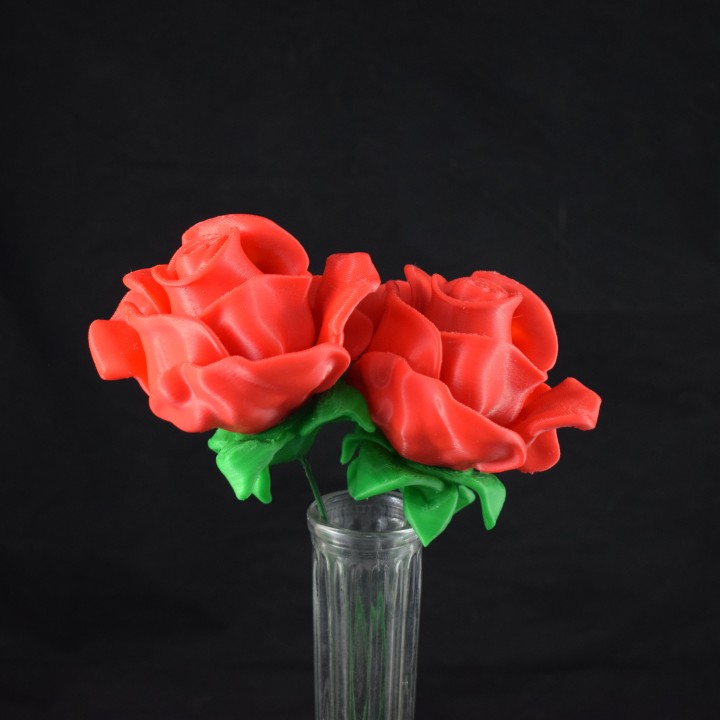 3D Printable Rose Blossom Tops by Tanya Wiesner