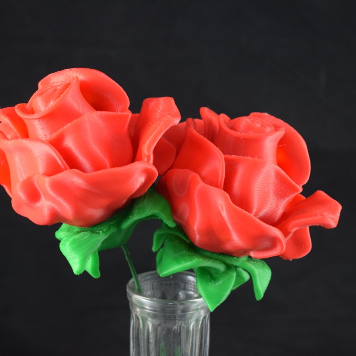 3D Printable Rose Blossom Tops by Tanya Wiesner