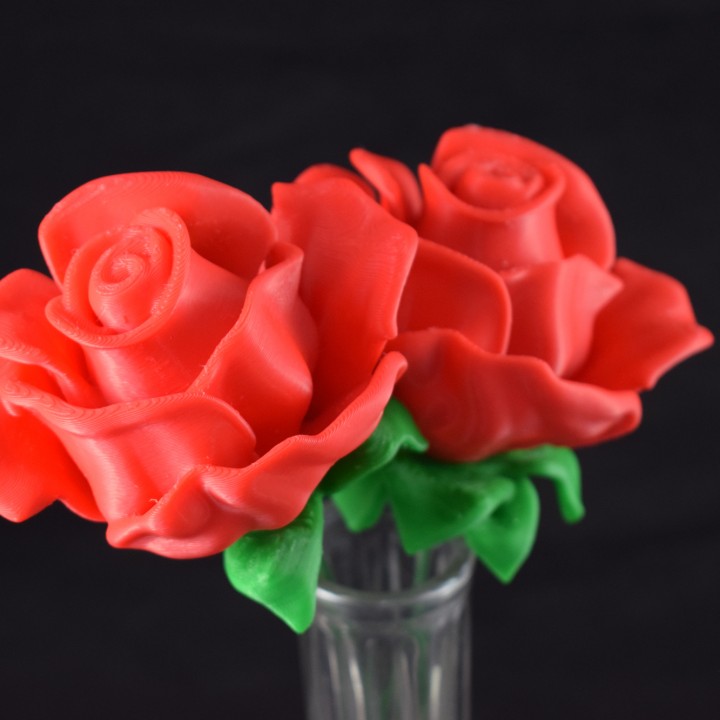 3D Printable Rose Blossom Tops by Tanya Wiesner