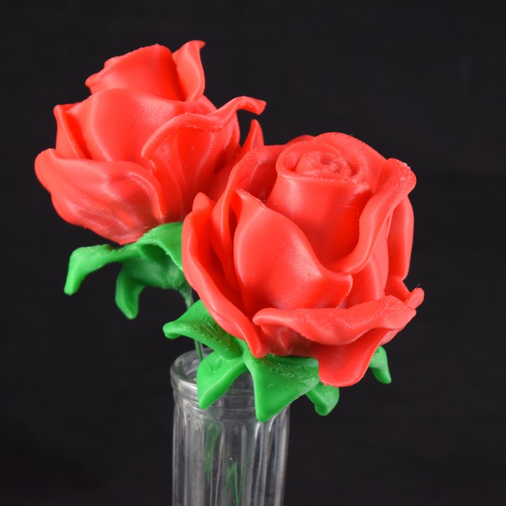 3D Printable Rose Blossom Tops by Tanya Wiesner