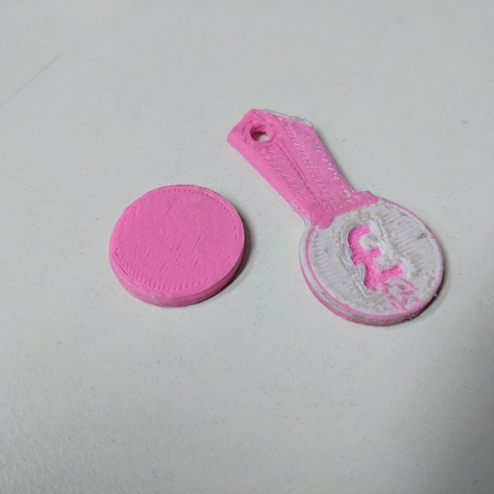 3D Printable breast cancer Awareness Cutter/ cart-token by P. MORRIS