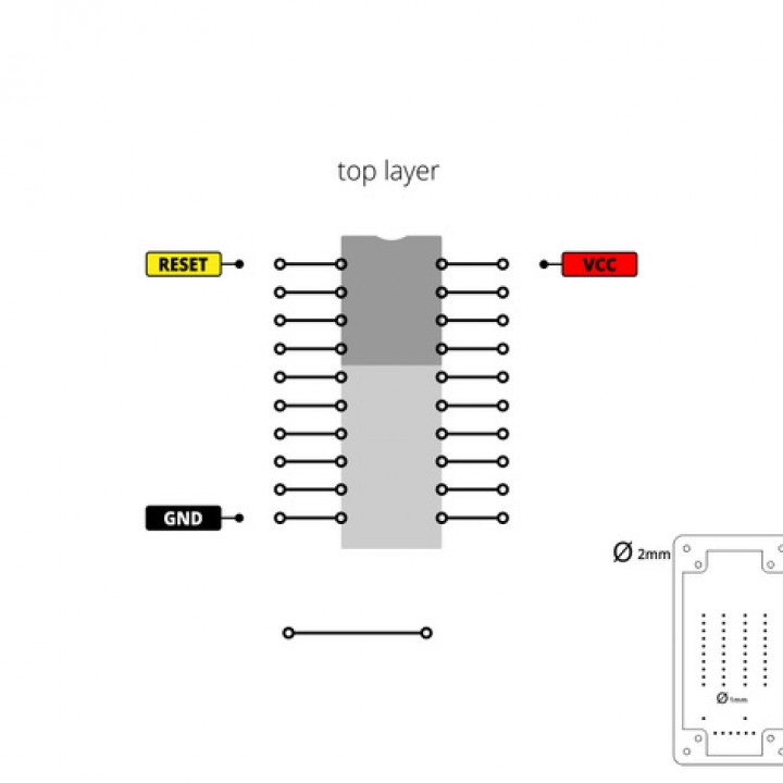 3D Printable ATtiny 85/2313 arduino programmer by TOPE designs