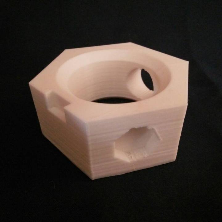 3D Printable Torture Test Nut. Test your printer by Bryce Coleman