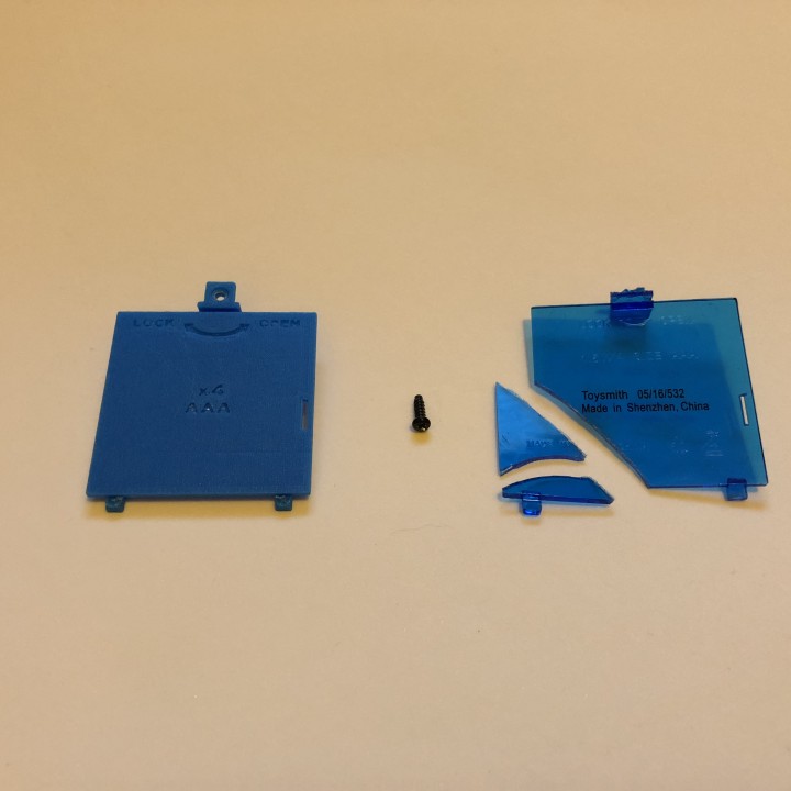 3D Printable Replacement Mini Plasma Orb Battery Cover by Josh Ackroyd