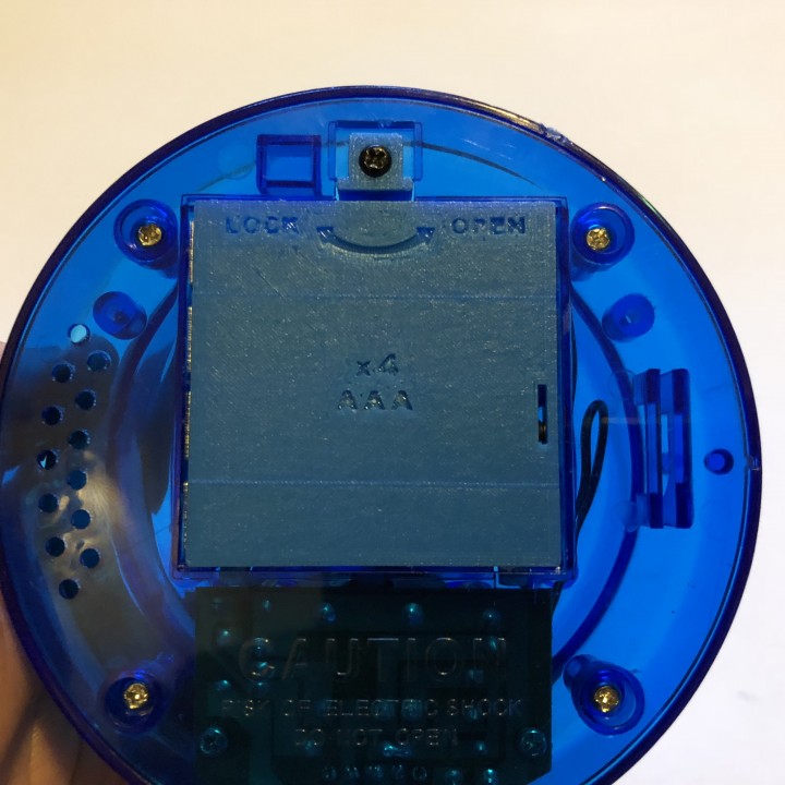 3D Printable Replacement Mini Plasma Orb Battery Cover by Josh Ackroyd