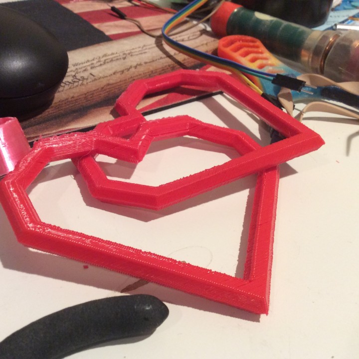 3D Printable interlocking heart by Jacob