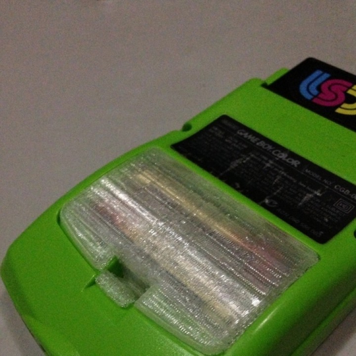 3D Printable Gameboy Color Battery Cover by Rodrigo