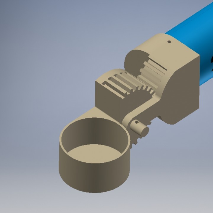 3D Printable Robotic Arm Can with adjustable positions by Paco Santi