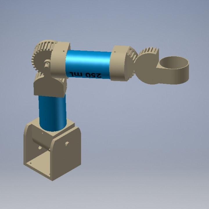 3D Printable Robotic Arm Can with adjustable positions by Paco Santi